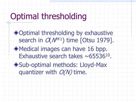 ppt multilevel thresholding by fast pnn based algorithm powerpoint