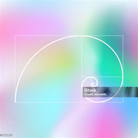 Background With Golden Ratio Proportion Fibonacci Sequence Golden