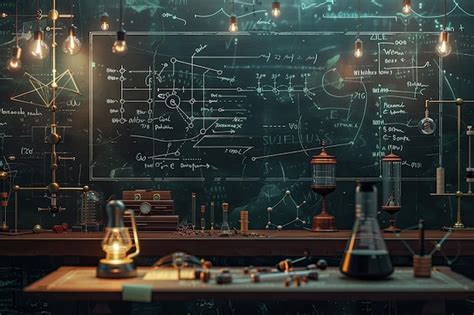 Premium Photo Physics Lab Background With Pendulums And Circuits