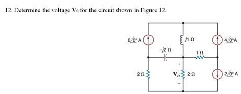 solved determine the voltage vo for the circuit shown in