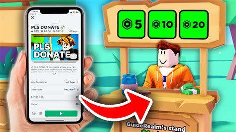 How To Play Pls Donate In Roblox Mobile Full Guide Youtube