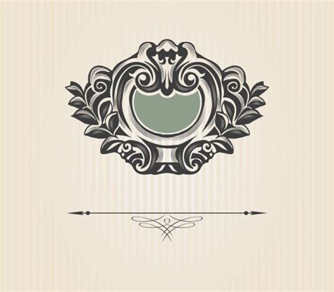 Ornate Heraldic Frame Royalty Free Vector Image