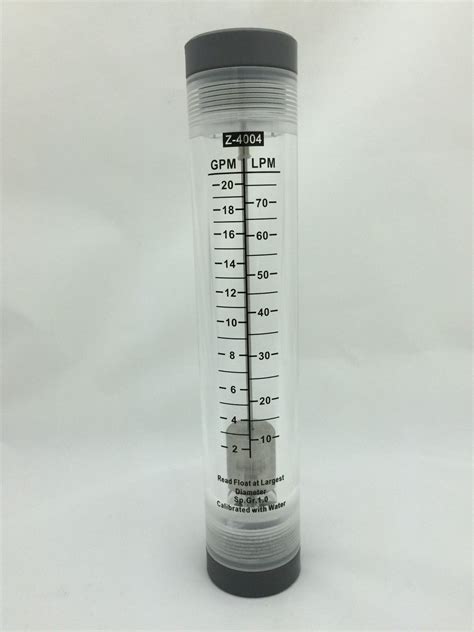 2 Water Flow Meter Flowmeter Rotameter 2 20 Gpm Inline Instrument Ebay