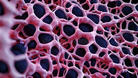 Vibrant Pink And Black Cellular Structure Possibly A Microscopic View