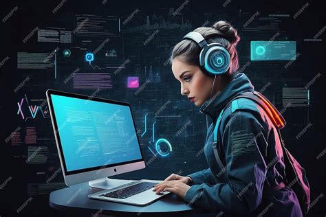 Html And Css Collage Concept With Person Programming And Api