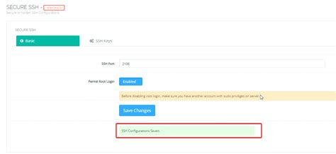 How To Use SSH Security On CyberPanel