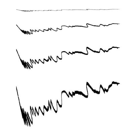 Lignes Irrégulières Dessinées à La Main Des Modèles Dondes Abstraites Des Traits Dynamiques