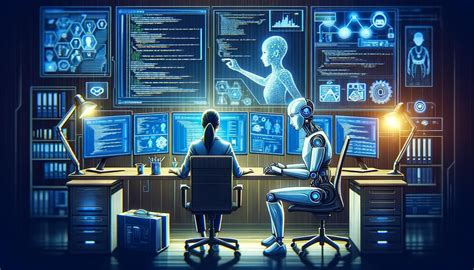 Premium Photo Futuristic Interface With Holographic Ai Assistant In