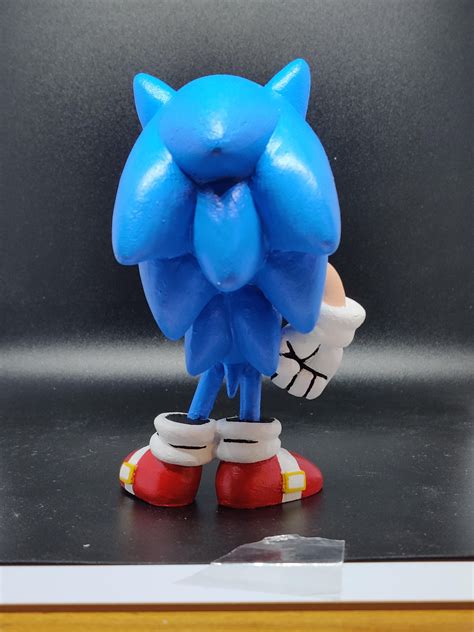 Sonic The Hedgehog Sculpture I Made Using Super Sculpey Rpolymerclay