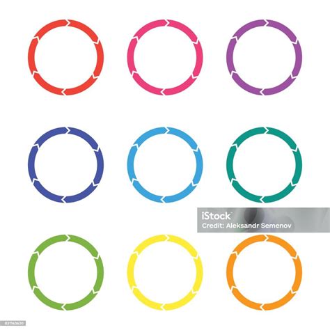 Infographic 위한 벡터 원형 화살표입니다 다이어그램 그래프 프레 젠 테이 션 및 차트에 대 한 템플릿 건축물에 대한 스톡 벡터 아트 및 기타 이미지 Istock