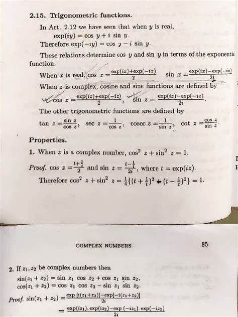 Trigonometric And Hyperbolic Function Pdf Trigonometric Functions Elementary Geometry