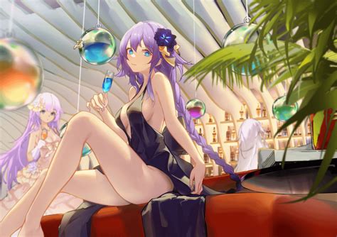 Lady Purple Heart In A Party Lxx R Gamindustri