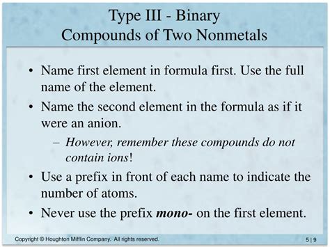 Ppt Classifying Binary Compounds Powerpoint Presentation Free Download Id 3655032