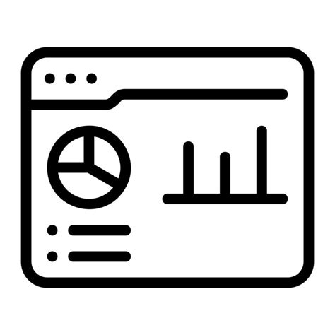 Analytics Dashboard Outline Icon 53739605 Vector Art At Vecteezy