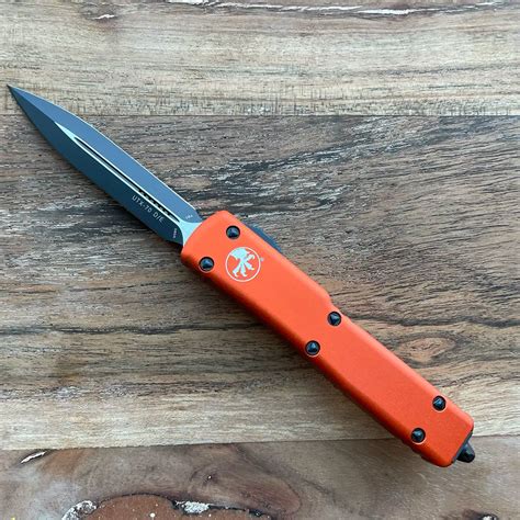 Microtech Utx 70 De Orange Standard 147 1or American Edge Knives