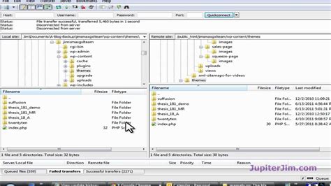 Wordpress Tutorial How To Use Filezilla Ftp Client To Backup Your Entire Wordpress Blog Youtube