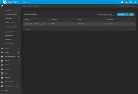 8 Tasks — Freenas®113 U1 User Guide Table Of Contents