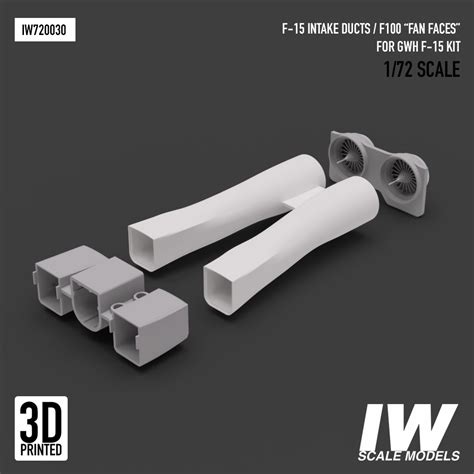 Stl File F 15 Intake Ducts F100 Fan Faces For Gwh Kit 1 72 👽 ・3d