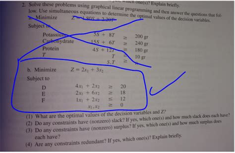 Graph The Problem Using The Graphical Lp