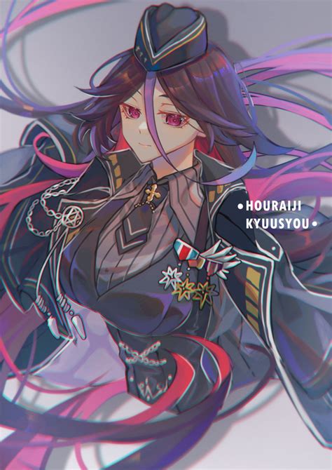 Safebooru 1girl Benghuai Xueyuan Black Coat Black Hat Black Necktie