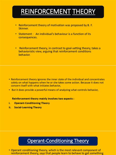 Reinforcement Theory Pdf Reinforcement Behaviorism