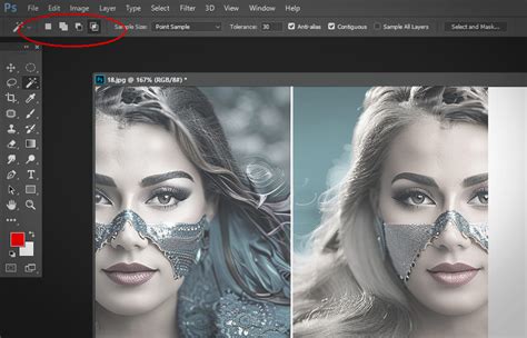 How To Use The Intersection With Selection Tool In Photoshop