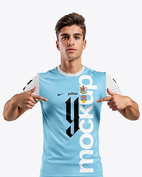 Man Wearing Soccer Jersey And Shorts Mockup Psd 147792 Yellow Images
