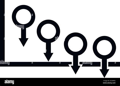Regression Chart Icon Simple Illustration Of Regression Chart Vector Icon For Web Design