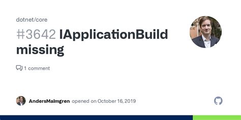 IApplicationBuilder Missing Issue 3642 Dotnet Core GitHub