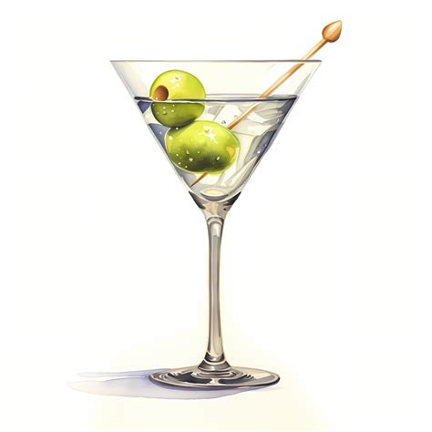 Martini Cocktail Clipart Alcohol Drinks Images 10 Watercolor Clip Art
