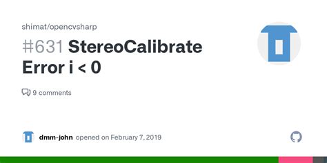 StereoCalibrate Error I