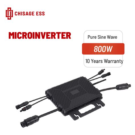 800w Individual Mppt Pv Solar Panel Inverter Smart Microinverter Grid