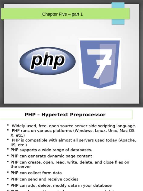 Chapter 5 Php Part 1 Pdf