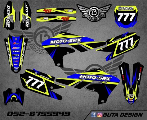 קיט מדבקות ל Yamaha Yzf 450 2019 2022 Yzf 250 2020 2023 V68 Buta Design