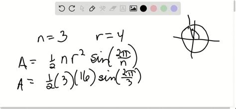 SOLVED If An N Sided Regular Polygon Is Inscribed In A Circle Of Radius R Then It Can Be Shown