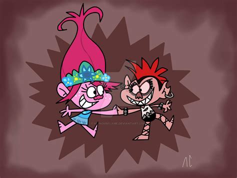 Queen Poppy And Queen Barb By Heinousflame On Deviantart