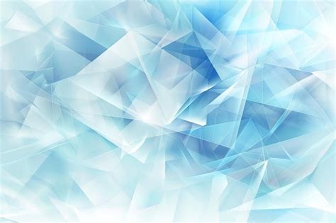 Abstract Translucent Triangles Light Blue Background Premium Ai Generated Image