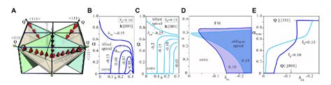 color online a schematics showing coexisting conical and tilted