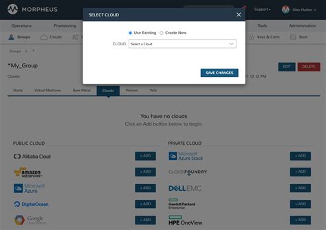 Configuring Access With Clouds Groups And Roles — Morpheus Docs Documentation