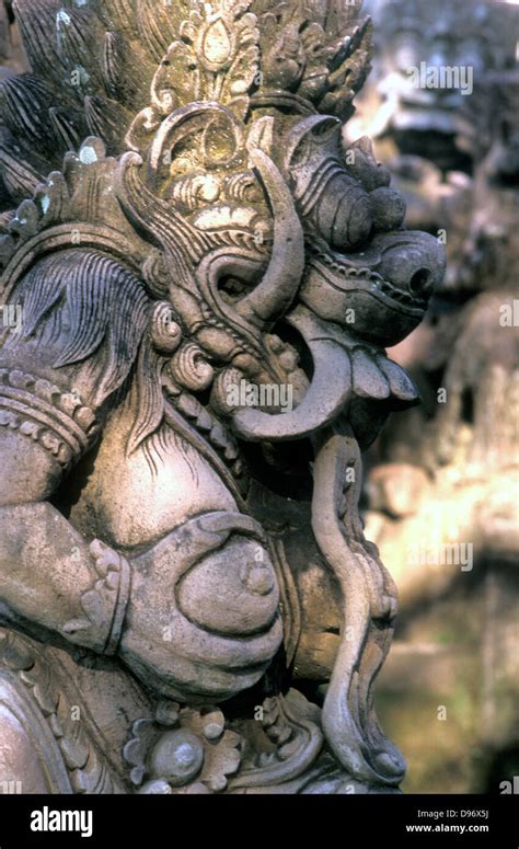 Erotic Temple Guardian Pura Dalem Sangsit Bali Indonesia Stock Photo Alamy