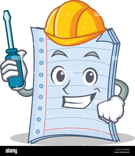 Automotive Notebook Character Cartoon Design Stock Vector Image Art Alamy