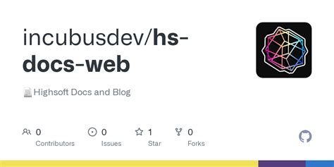 github incubusdev hs docs web 📄highsoft docs and blog
