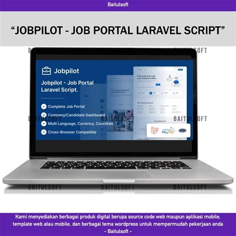 Jual Source Code Aplikasi Web Jobpilot Job Portal Laravel Script D198