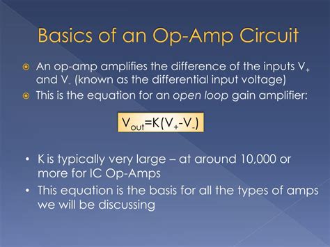 PPT Op Amps PowerPoint Presentation Free Download ID 689599