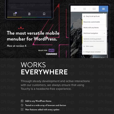 Touchy Wordpress Mobile Menu Plugin
