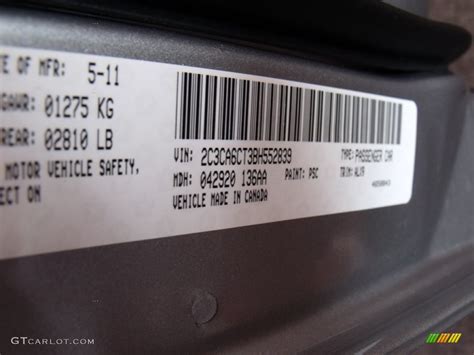 2011 300 Color Code Psc For Billet Silver Metallic Photo 50201241