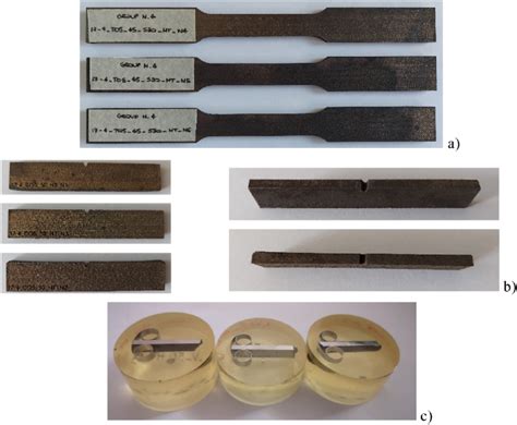 Specimens Used In The Experimental Activity For Tensile Test A Download Scientific Diagram