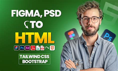 Convert Figma To Html Psd To Html With Bootstrap Or Tailwind Css