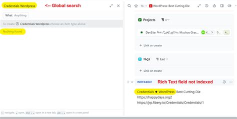Rich Text Field Is Not Being Indexed For Global Search Bugs And Issues Fibery Community