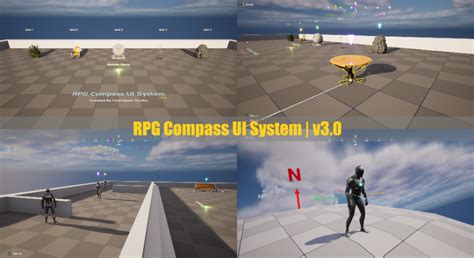 Rpg Compass Ui System In Blueprints Ue Marketplace